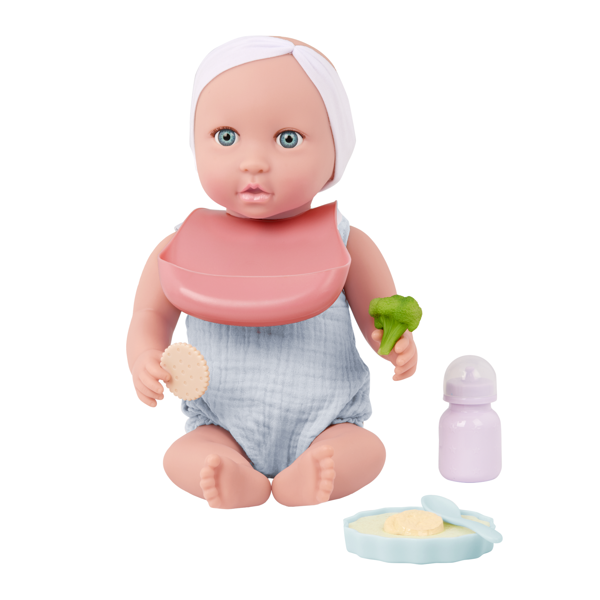 Pink Baby Doll High Chair & Feeding Set | lullababydolls.com